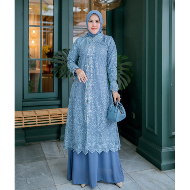 Jual Gamis Outer Premium Non Gliter LD 120cm| Gamis| Gamis Pesta| Gamis ...