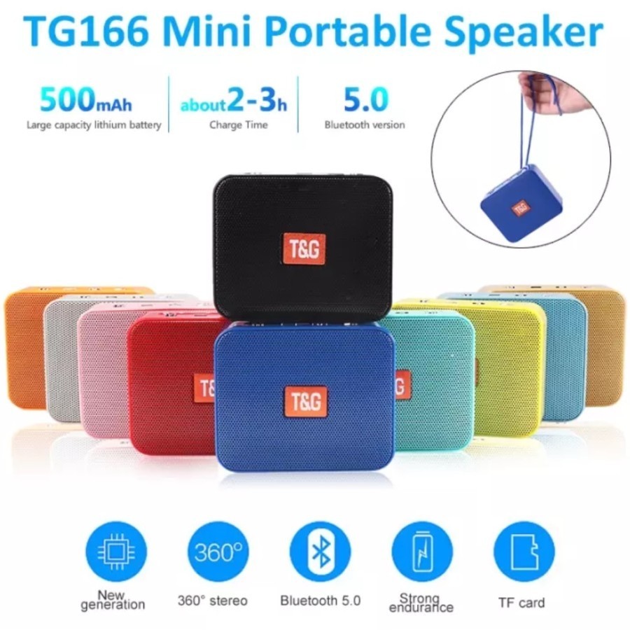 Jual SPEAKER TG-166 BLUETOOTH SPEAKER MINI BLUETOOTH WIRELESS PORTABLE ...