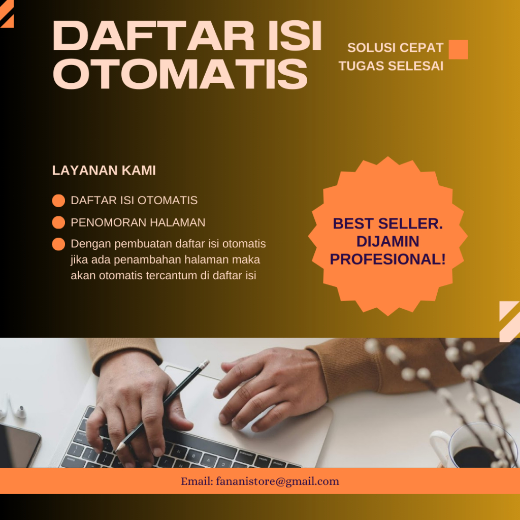 Jual PEMBUATAN DAFTAR ISI OTOMATIS MS. WORD | PENOMORAN HALAMAN ...