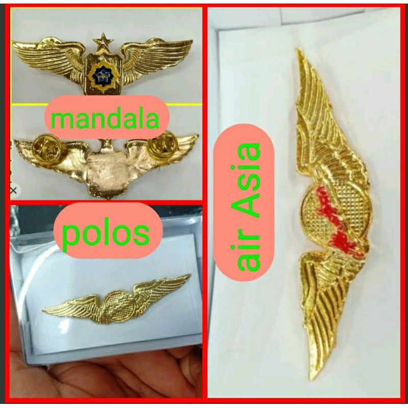 Jual PIN PILOT/ WING PILOT/ BROS PILOT/ PILOT/ PIN/ PIN AIR ASIA/ PIN ...