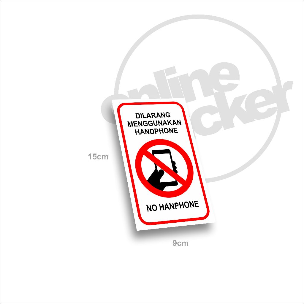 Jual Stiker Rambu Larangan safety sign | Print. Sticker | Shopee Indonesia