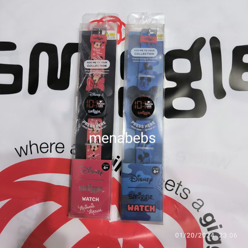 Jual Smiggle Minnie / Mickey Mouse Digital Watch ori store | Shopee ...
