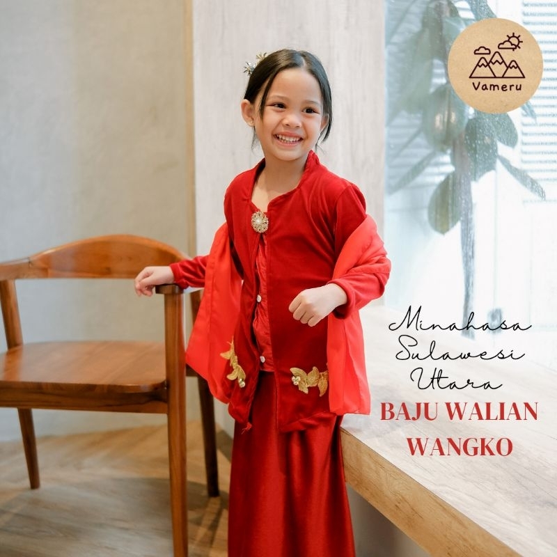 Jual VAMERU - BAJU ADAT MINAHASA WALIAN WANGKO ANAK PEREMPUAN MANADO ...