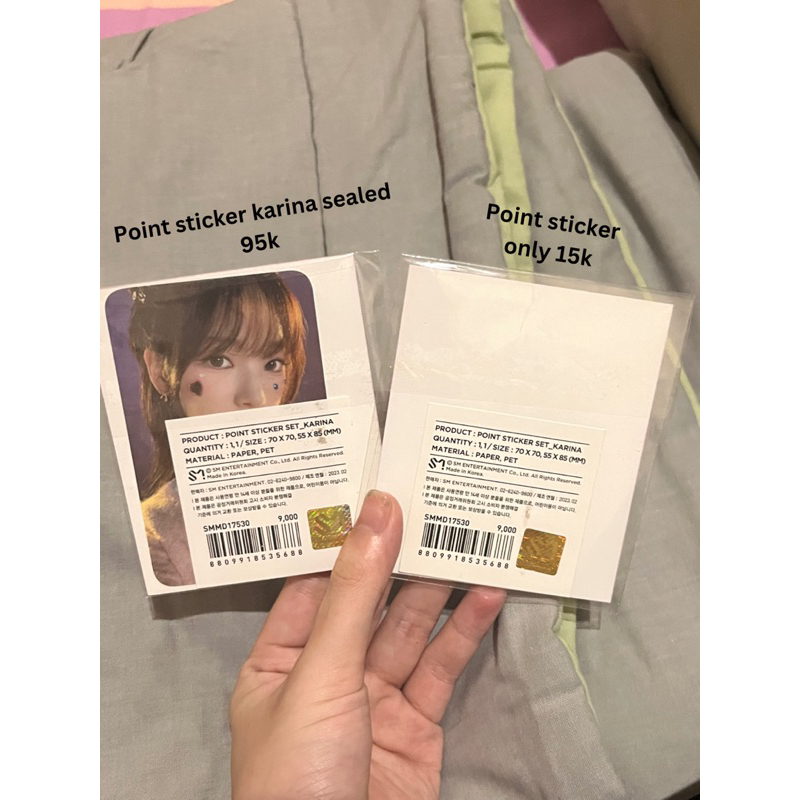 Jual point sticker karina sealed official murcee !! bisa nego ...