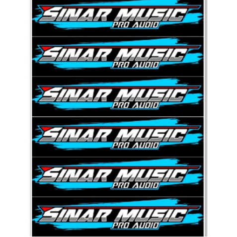 Jual STICKER SOUND SYSTEM SINAR MUSIC PRO AUDIO VARIAN UKURAN STICKER ...