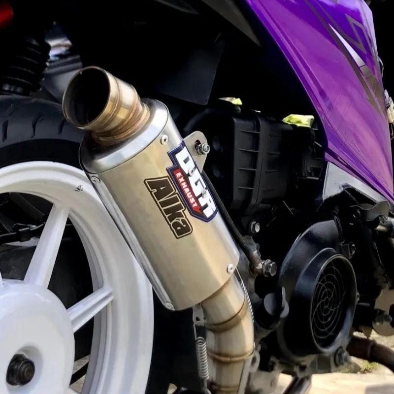 Jual KNALPOT MATIC OVAL TRIOVAL DIAMETER 38 INLET 38 DGR | Shopee Indonesia