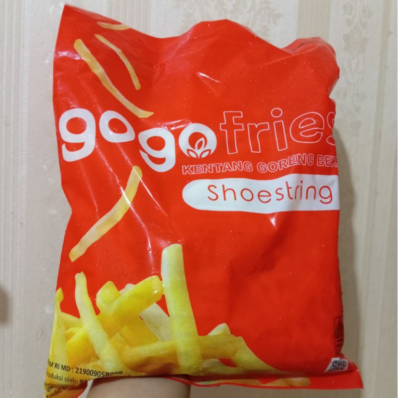 Jual Kentang Gogo Fries Shoestring 1kg Frozen Food Sukabumi | Shopee ...
