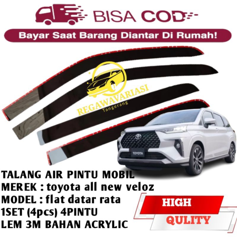 Jual talang air mobil toyota All New Veloz THN 2022-2025 model flat ...