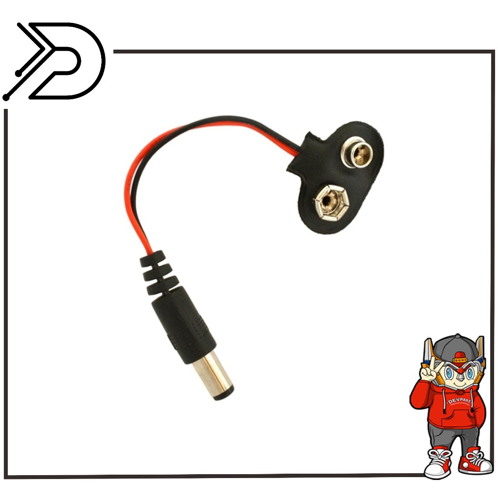 Jual Battery Clip 9v Baterai Klip Arduino Uno | Shopee Indonesia