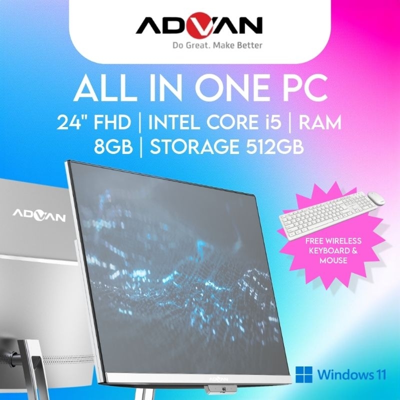 Jual Advan One PC i5 PC All In One 24 Inch Core i5 RAM 8GB Storage ...