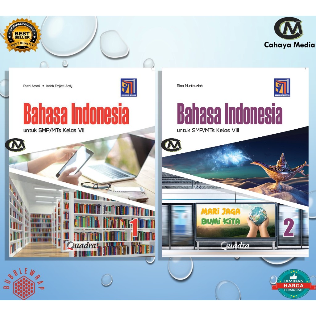 Jual [Penerbit QUadra] Bahasa Indonesia kelas 7 & 8 Kurikulum merdeka ...