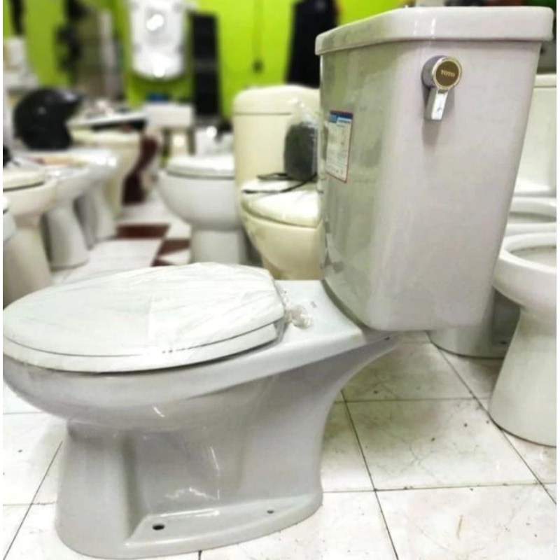 Jual CLOSET DUDUK TOTO CW516 ENGKOL SAMPING WARNA ABU ABU | Shopee ...