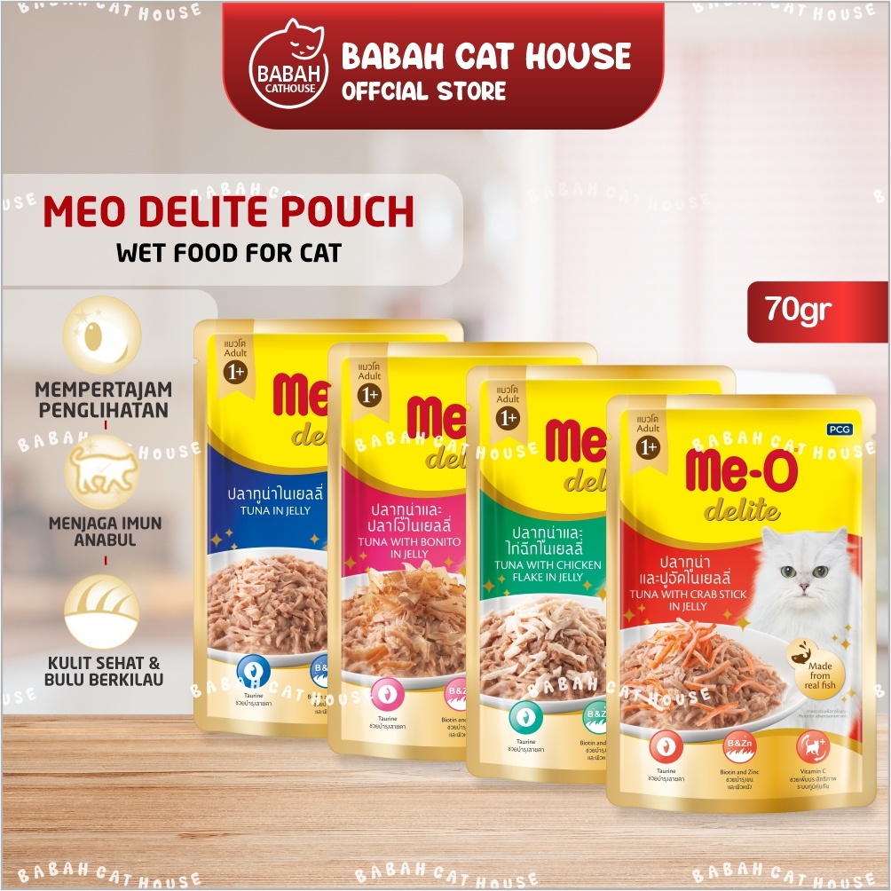 Jual ME-O DELITE POUCH Wet Cat Food Meo Kitten Adult Makanan Kucing ...