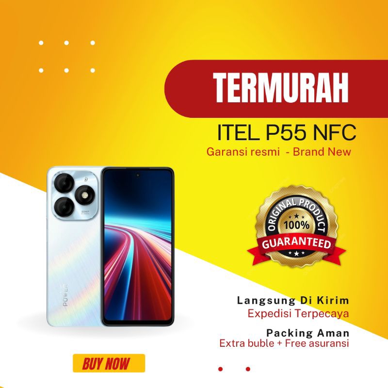 Jual ITEL P55 4G NFC 8GB/128GB 8GB/256GB Garansi Resmi | Shopee Indonesia