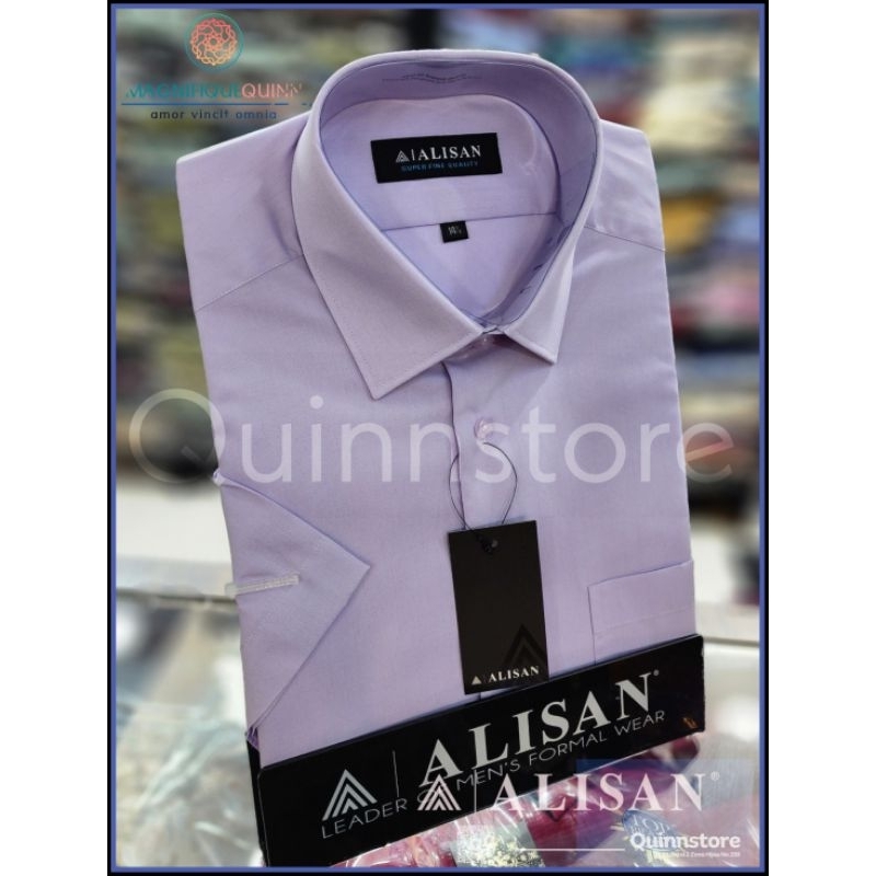 Jual ALISAN Original | Kemeja Polos Lengan Pendek - Reguler | UNGU #1 ...