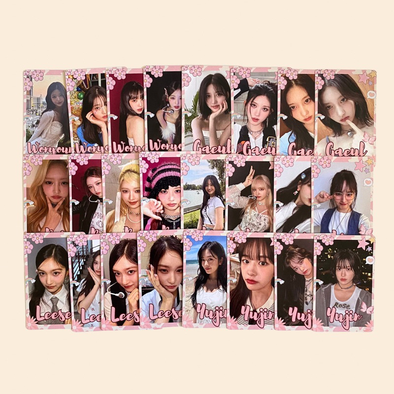 Jual IVE Unofficial Photocard Poca PC Deco Set Yujin Wonyoung Rei Liz Leeseo Gaeul | Shopee ...
