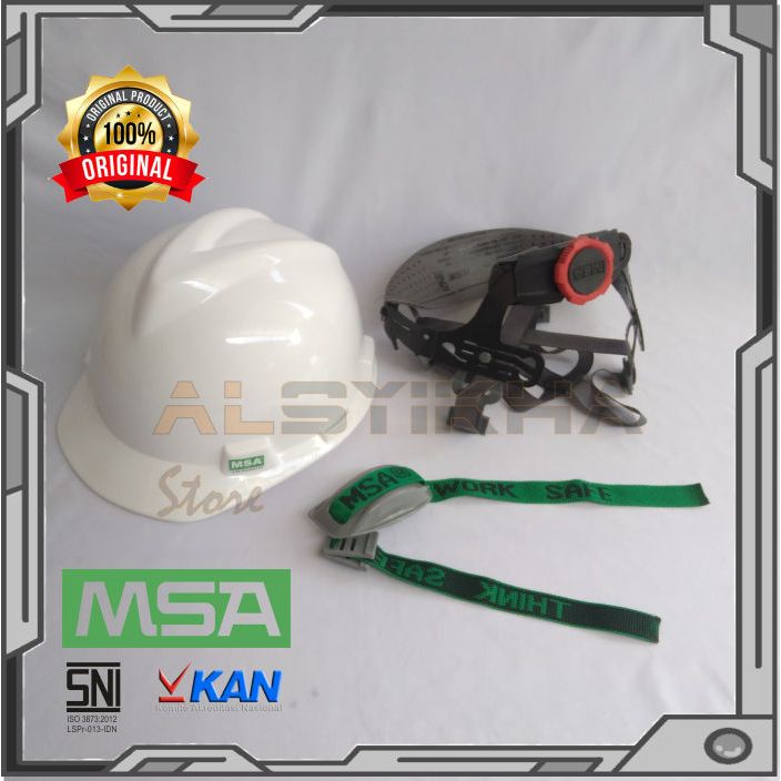 Jual Helm Safety SNI MSA Lokal Plus Fastrack + Tali Dagu Helm Proyek ...