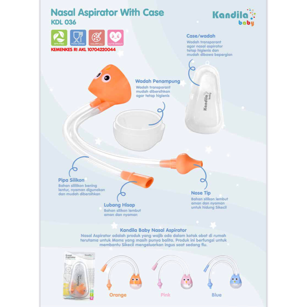 Jual KANDILA BABY NASAL ASPIRATOR with CASE / KDL 036 / ALAT BANTU ...