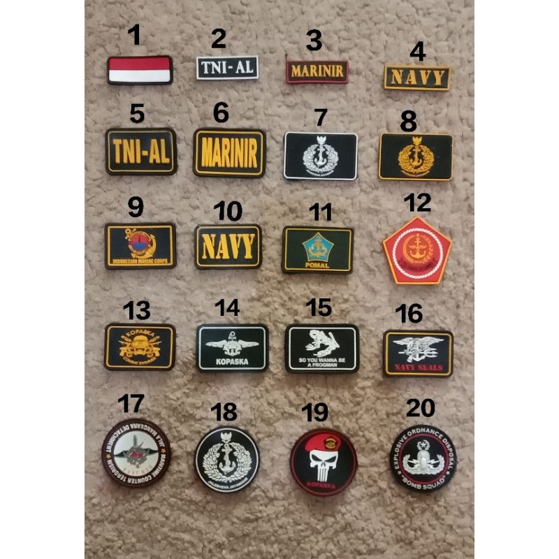 Jual Logo rubber patch TNI AL | Shopee Indonesia