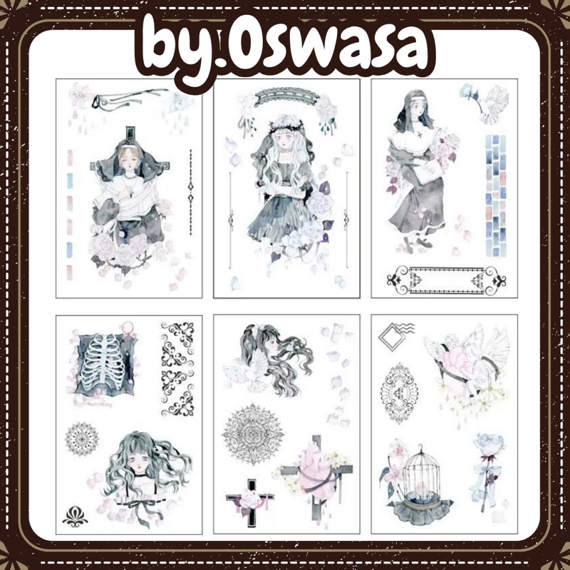 Jual Sticker Journal Tema Gothic Sin and Salvation | Shopee Indonesia