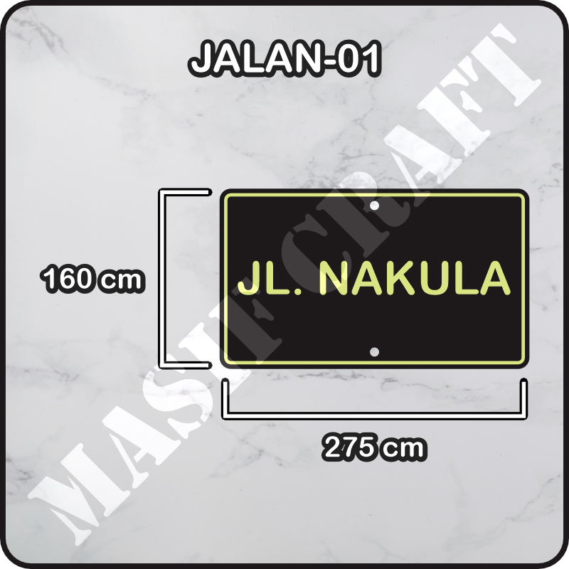 Jual Custom Papan Nama Jalan / Gang Akrilik - Glow In The Dark (Part1 ...
