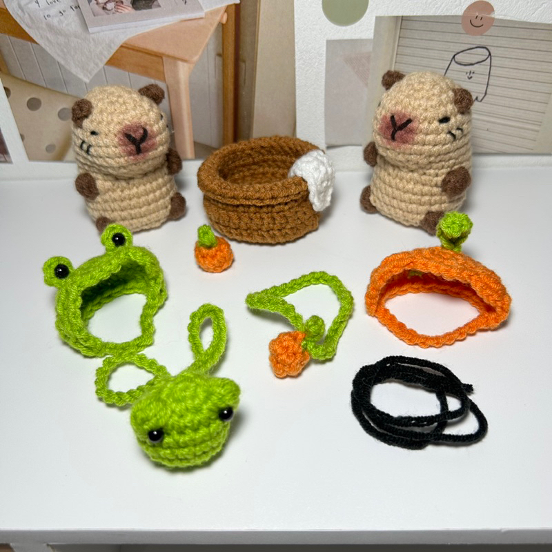 Jual (Pre-Order) Boneka Rajut Capybara Amigurumi | Shopee Indonesia