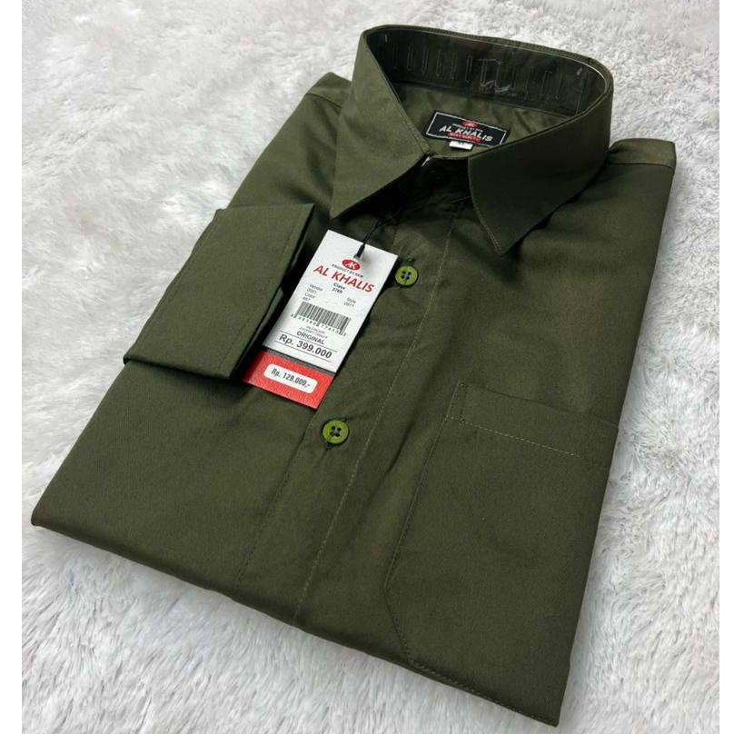 Jual Kemeja Pria Polos Slim Fit Toyobo Fodu Premium Lengan Panjang | Shopee Indonesia