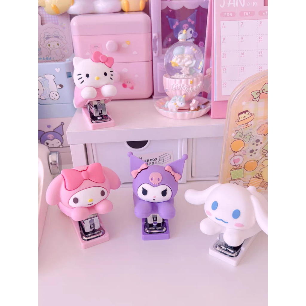 Jual Steples Motif Sanrio / Staples Premium Cinnamoroll, Kuromi, Melody ...
