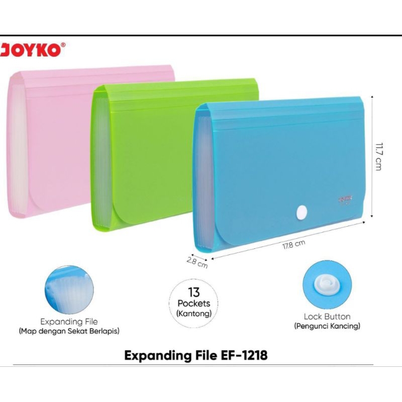Jual Expanding File ( dompet giro ) Joyko seri EF-1218 | Shopee Indonesia