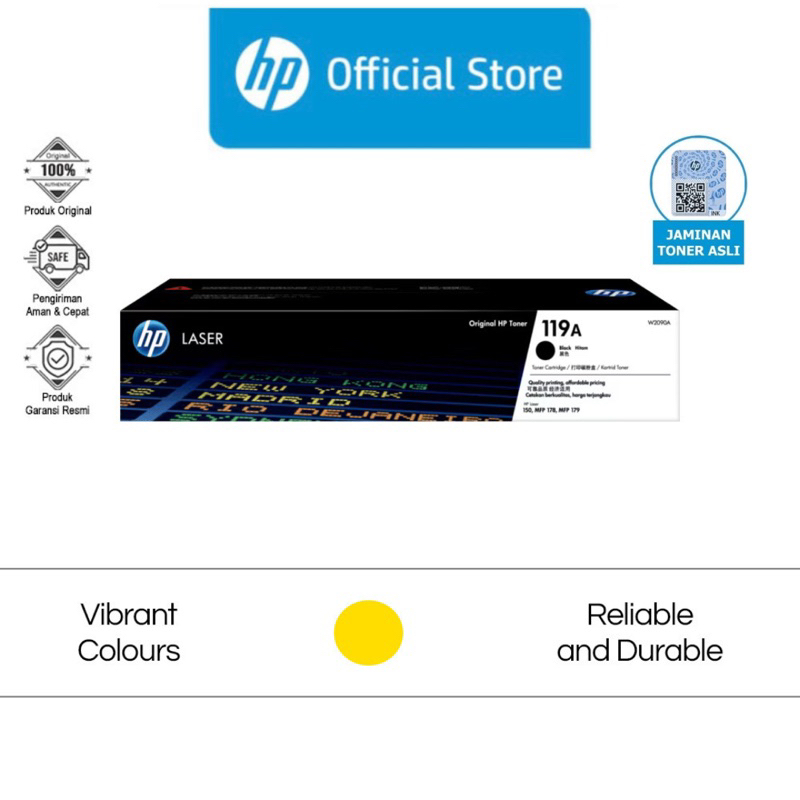 Jual Toner hp Laserjet 119A yellow Original W2092A | Shopee Indonesia
