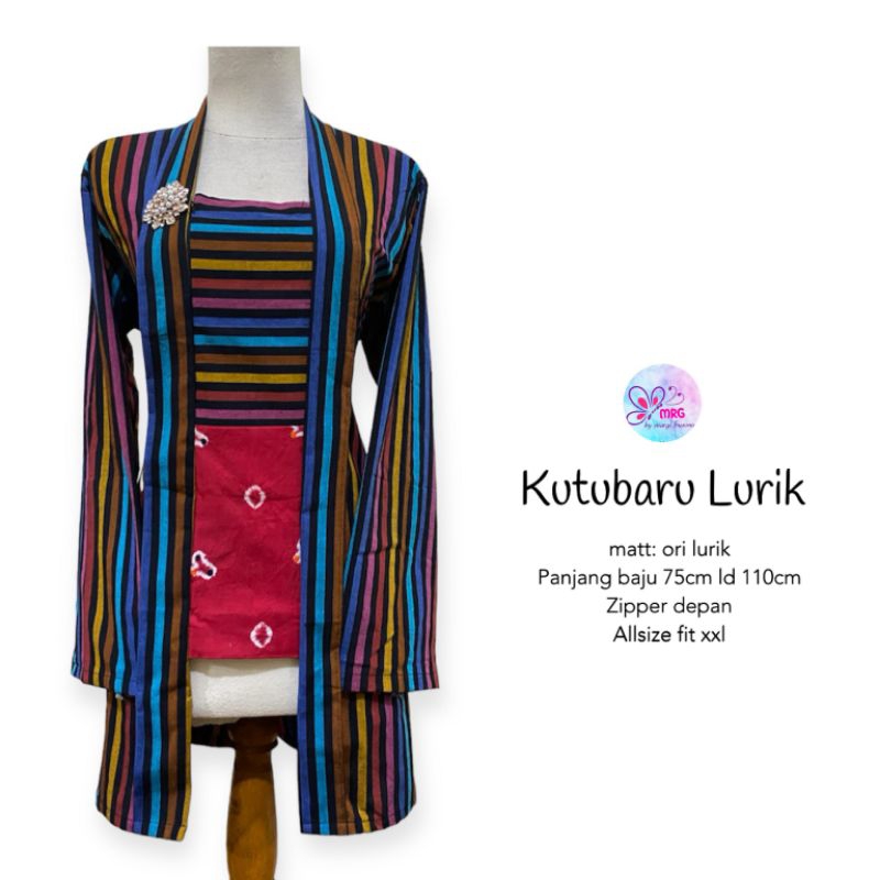 Jual Kutubaru Lurik / Blouse Batik / Batik Lurik / Baju Kondangan / Baju Kerja | Shopee Indonesia