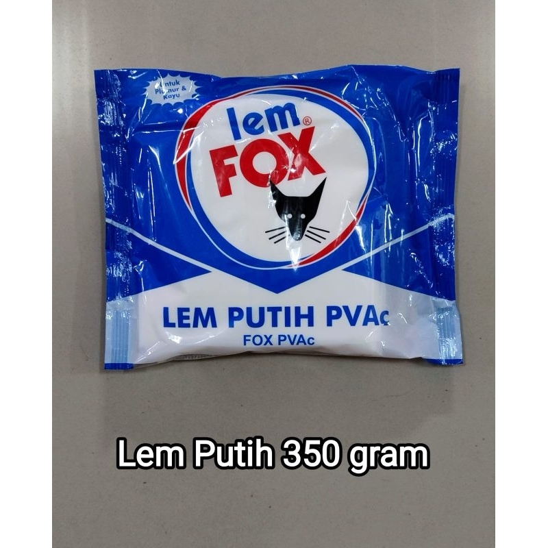 Jual Lem Putih FOX PVAc - 350 gram Plastik BIRU | Shopee Indonesia