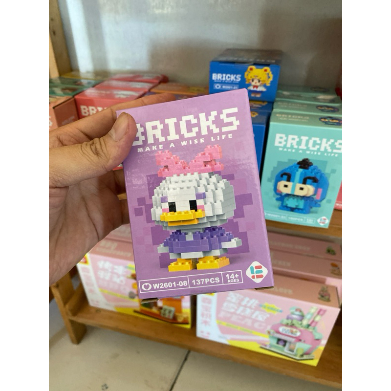 Jual LEGO BRICK LUCU Bricks Toys Model Kartun Building Blok Nano 3D ...