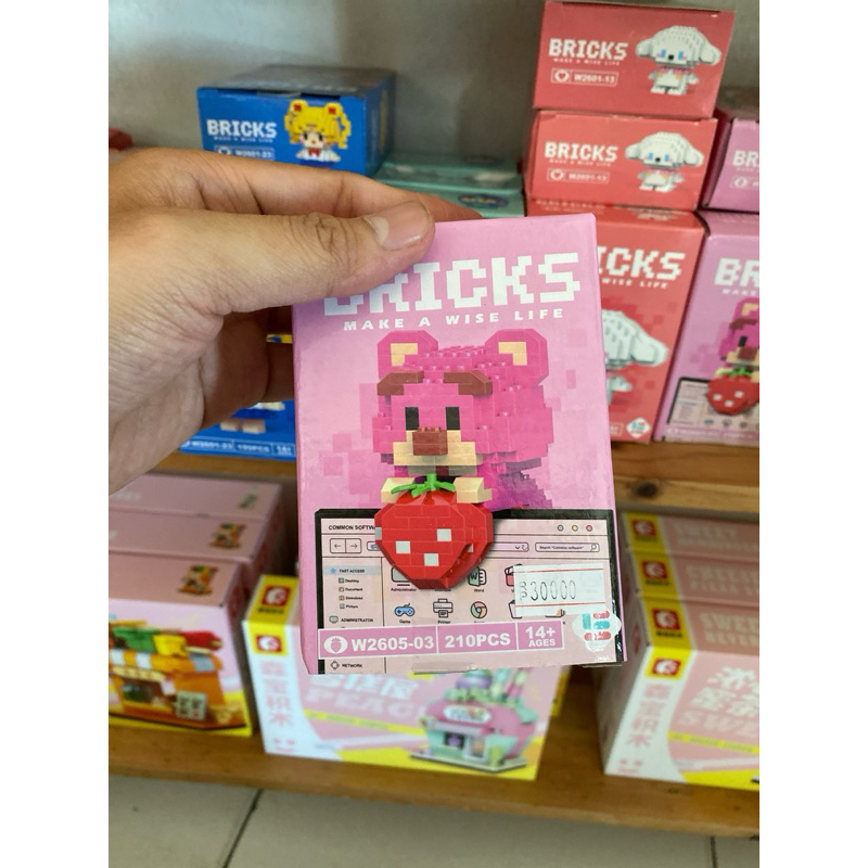 Jual LEGO BRICK LUCU Bricks Toys Model Kartun Building Blok Nano 3D ...