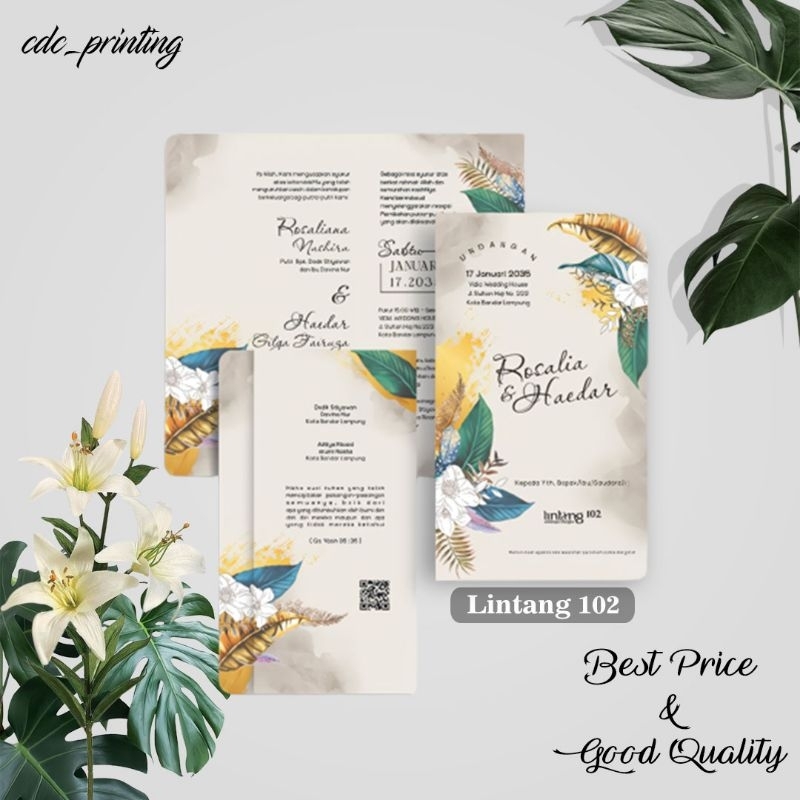 Jual [isi 100 lembar] UNDANGAN PERNIKAHAN LINTANG 99-103| UNDANGAN ...