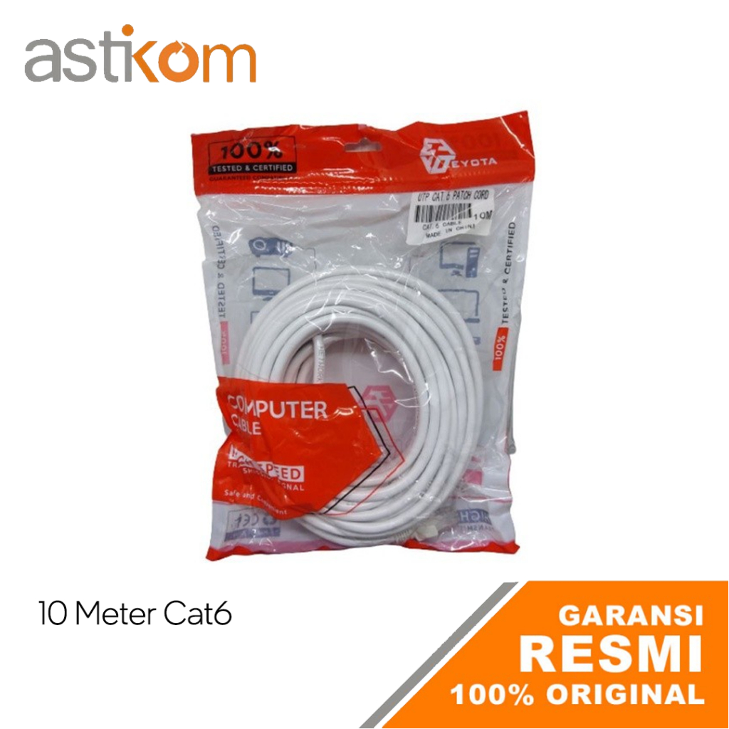 Jual Kabel LAN UTP Eyota CAT6 Cat 6 10m LAN 10 Meter | Shopee Indonesia