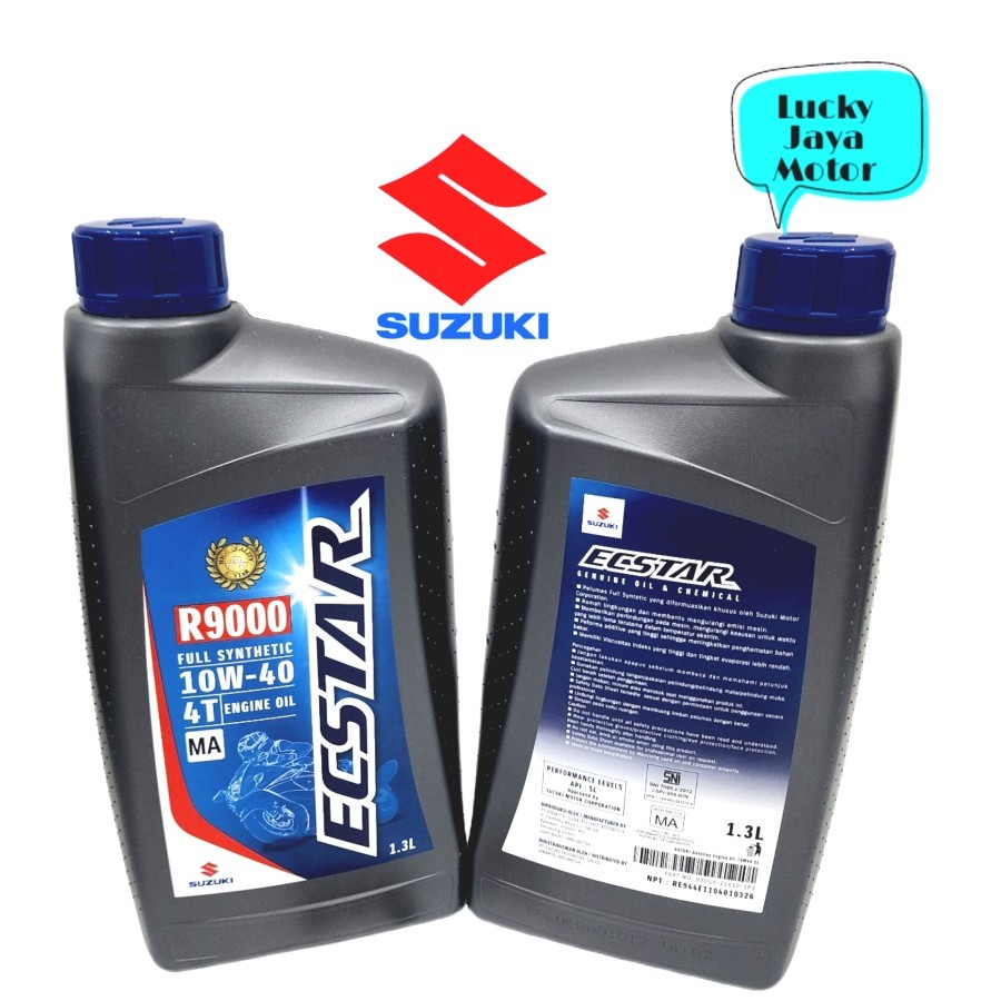 Jual Oli mesin Suzuki SGO ecstar R9000 10W-40 Full Synthetic 1.3L Fu ...