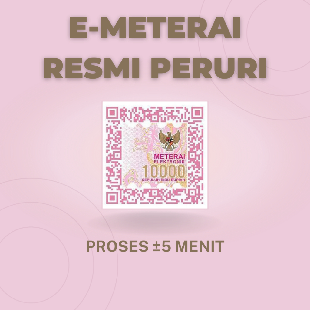 Jual E-METERAI RESMI PERURI | Shopee Indonesia