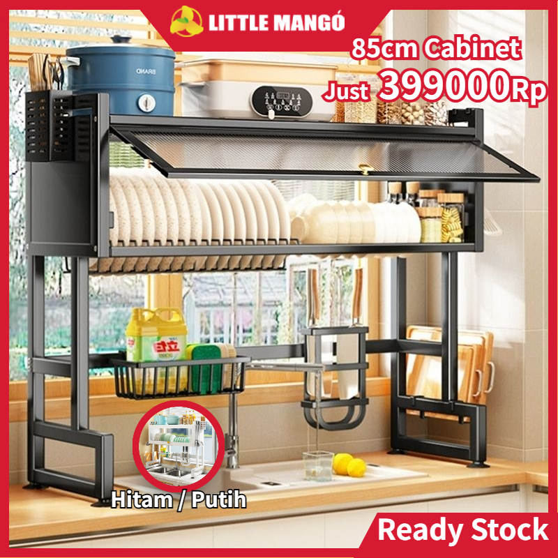 Jual Rak Piring Tertutup Rak Piring Wastafel With Cover Stainless Steel ...
