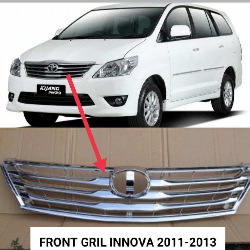 Jual FRONT GRIL INNOVA 2011-2013 ATAU GRILLE DEPAN INNOVA | Shopee ...