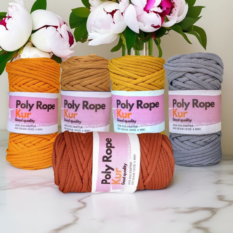 Jual KATALOG 6 BENANG RAJUT POLY ROPE / TALI KUR 4 MM 200 GRAM | Shopee ...