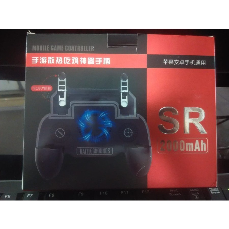 Jual SR Gamepad 2000 mAh Power Bank Cooling Fan Gamepad Joystick L1R1 ...