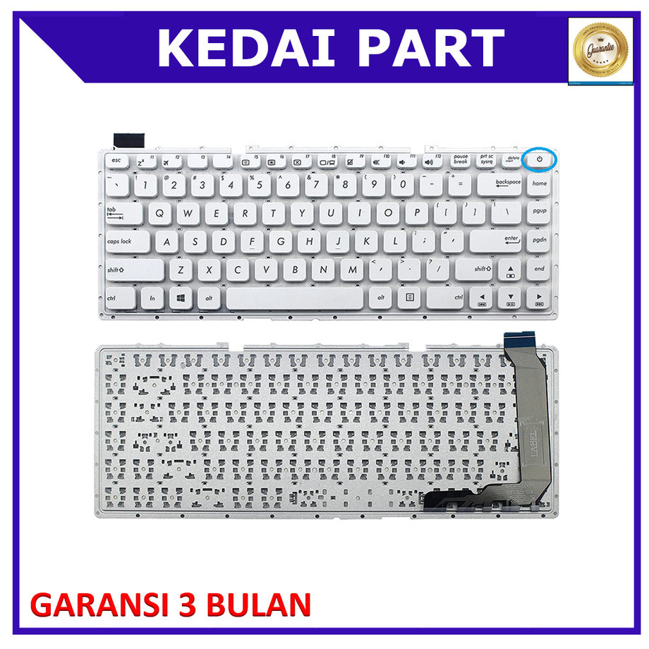 Jual KEYBOARD LAPTOP ASUS X441 X441SC X441U X441SA A441 FS WHITE PUTIH ...