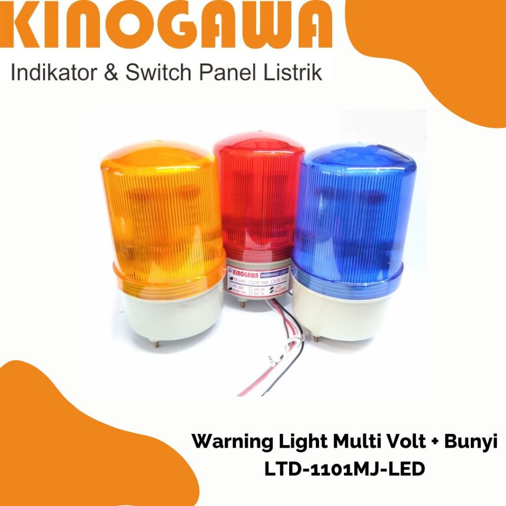 Jual Lampu Multi Volt LED + Bunyi 4inch - Warning Light - Lampu Proyek ...