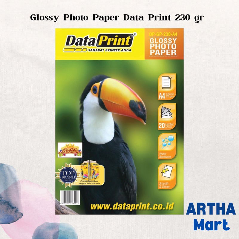 Jual DATAPRINT - GLOSSY PHOTO PAPER 230 GR (PACK) | Shopee Indonesia