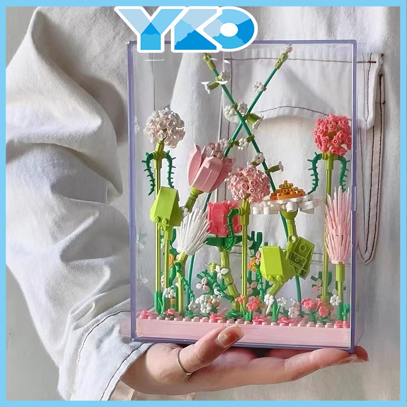 Jual YKO Bricks Bunga /Bunga Bata / Bunga Buket Nano Block / Bangunan ...