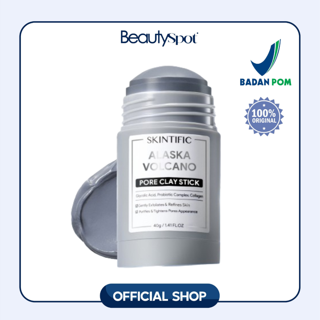 Jual SKINTIFIC Alaska Volcano Pore Clay Stick 40gr | Shopee Indonesia