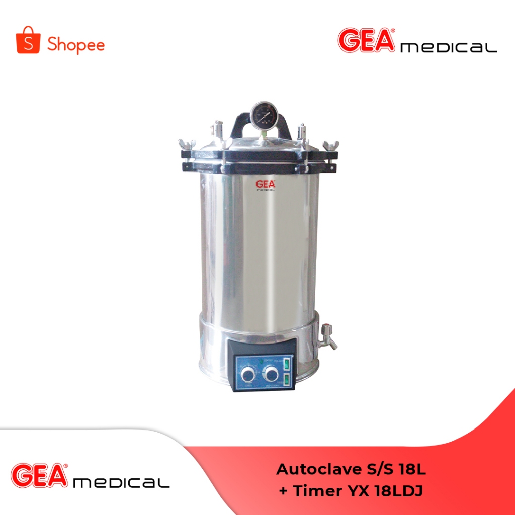Jual GEA Autoclave S/S 18 Liter + Timer YX 18LDJ / 24 liter + Timer YX ...