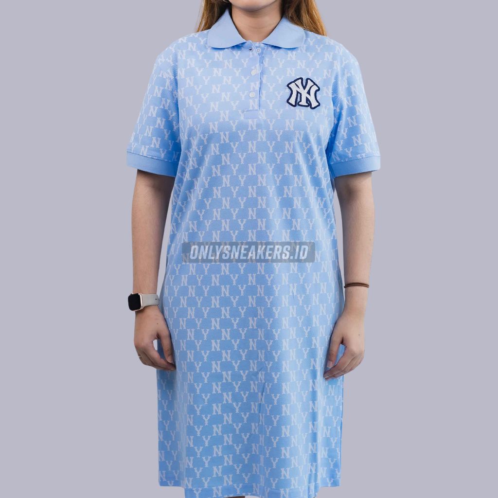 Jual MLB KOREA NEW YORK YANKEES MONOGRAM DRESS BLUE | Shopee Indonesia
