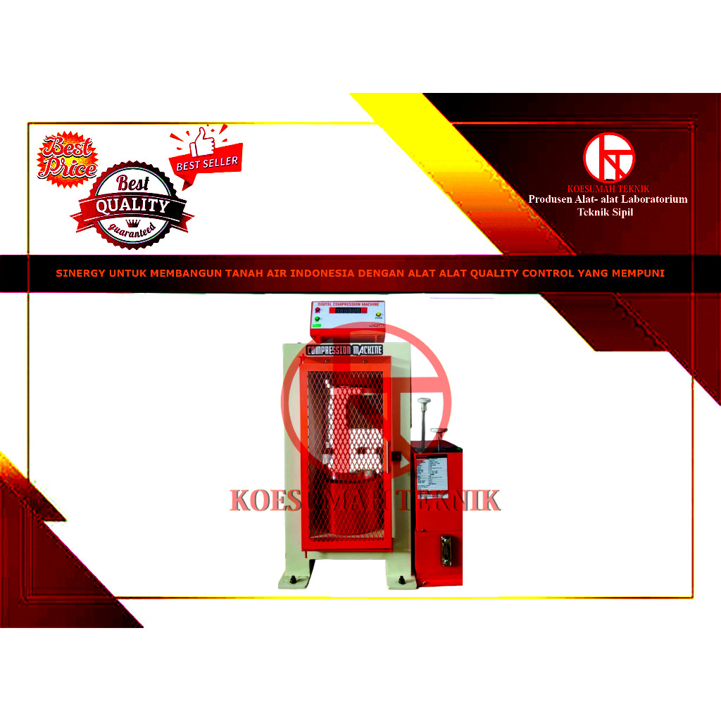 Jual digital compression machine test 2000kn alat uji tekan beton ...